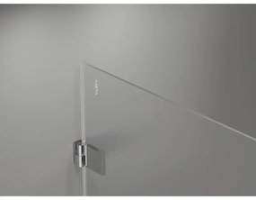 Mexen Lunar-B Duo, výklopný sprchový kout 100 x 100 cm, 8mm čiré sklo, chromový profil, 832-100L-100P-01-00