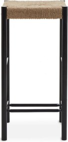 Černá/v přírodní barvě barová stolička z bukového dřeva (výška sedáku 72 cm) Bandar – Premier Housewares