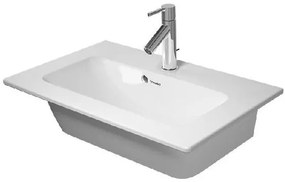 Duravit ME by Starck - Umyvadlo nábytkové Compact, 63x40 cm, bez otvoru pro baterii, alpská bílá 2342630060