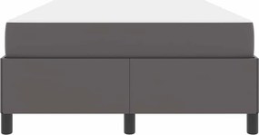 Rám postele s matrací Šedá 120 x 190 cm textil 3398992