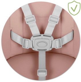 Růžová rostoucí židle na krmení Ricokids Mani pro děti