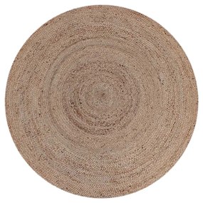 LABEL51 Kulatý koberec JUTE přírodní 120 cm SH-24.084