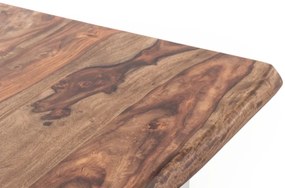 furniture-nabytek.cz - Masivní jídelní stůl Bullwer z palisandru, lakovaný, hnědý – 170×90 cm