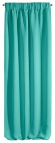 Zatemňovací závěs na pásce PARISA tyrkysové barvy 135x270 cm