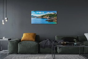 Obrazy na plátně Španělsko Mořské pobřeží horách 140x70 cm