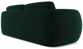 Třímístná pohovka kaira 220 x 104 cm zelená MUZZA