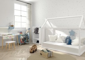ROS1 ROS29 - Domečková postel s Montessori nábytkem