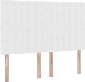 Postel s úložným prostorem Úplně bílá 140 x 200 cm Umělá kůže 3371670