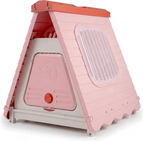 Costway Venkovní psí bouda s odvětrávacími okny skládací plastová Dog House Dog