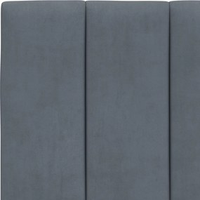 Postel s matrací Hanko tmavě šedá 80 x 200 cm samet 3208563