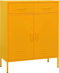 vidaXL Úložná skříň 80 x 35 x 101,5 cm ocel [336161] Barva: horčicově žlutá