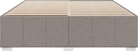 Rám postele bez matrace taupe 180 x 200 cm textil 3284857