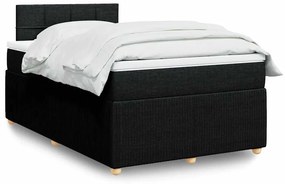 Box spring postel s matrací černá 120x190 cm textil 3289697