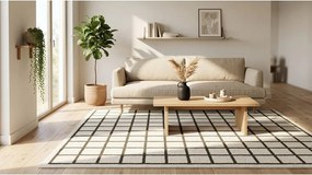 Tmavě zelený/krémový koberec 120x170 cm Picnic – ESTE