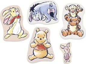 EDUCA Baby puzzle Medvídek Pú 5v1 (2-5 dílků) / 24 x 16 cm