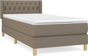 Box spring postel s matrací taupe 100 x 200 cm textil 3130493