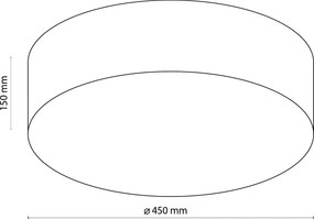 TK Lighting Bílé stropní svítidlo Rondo 450mm pro žárovku 4x E27 TK1086