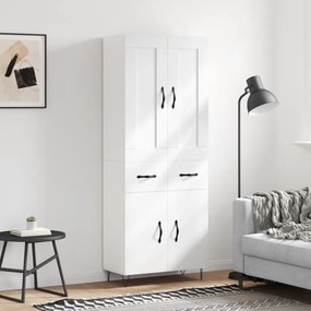 Skříň highboard bílá 69,5 x 34 x 180 cm kompozitní dřevo 3199905