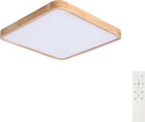 BRILAGI - LED Stmív. svítidlo WOODLINE SQUARE LED/80W/230V dub 60x60 cm + DO