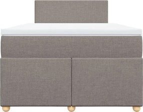 Box spring postel s matrací taupe 120x200 cm textil 3286644
