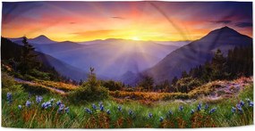 Sablio Ručník Západ slunce nad lesem - 30x50 cm