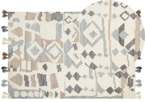 Vlněný kelimový koberec 160 x 230 cm vícebarevný MRGAVET Beliani