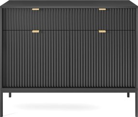PSK Komoda NEMO KSZ104, Černá 104 cm Dekor nohou: Zlaté
