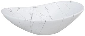 COMAD UN-LENA-MW17 - Umyvadlo na desku LENA 61,5x36 cm keramika/matná bílá UN-LENA-MW17