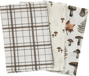 Livarno® Kuchyňská utěrka / zástěra (utěrka/hnědá)