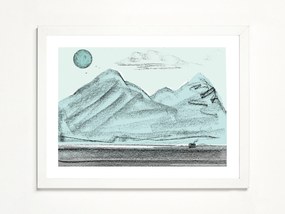 Přemysl Černý | Severní země Rám: Černý, Velikost: 40 x 60 cm