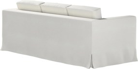 Potah na pohovku IKEA  Karlanda 3-místná nerozkládací, dlouhý barva šedá látka lesklé, pletený vzor, sametová