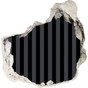 Wallmuralia Díra 3D fototapeta nálepka Černošedé pásky 75x75 cm