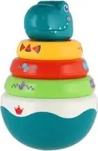 TEDDIES Skládací pyramida dinosaurus / Se zvukem / Plast / 16 cm / 6m+