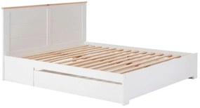 OnaDnes -20% Bílá borovicová dvoulůžková postel Marckeric Gabi 160 x 200 cm