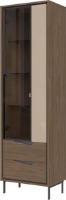 Vitrína V60-2K2F/LF - 59x202x40 cm