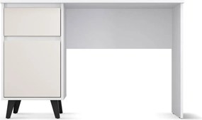 Psací stůl BORG 1d1s/120 bílý / kašmír