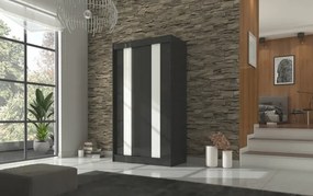 Skříň posuvná se zrcadlem KAREN 120