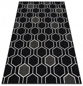 Kusový koberec Hexa černý 160x230cm