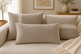 Tom Linen PROVENCE – lněný povlak s krajkou Velikost: 40x60cm