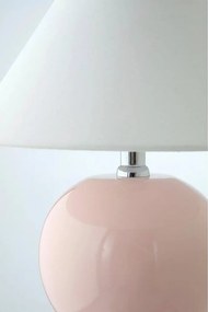 Světle růžová/krémová keramická stolní lampa (výška 29 cm) Karamell – Jotex