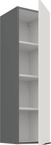 Kuchyňská linka ARIA aw | 300 cm | UNI dvířka | EXTRA VYSOKÁ | ANTIFINGER povrch | antracit/bílá