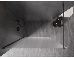Mexen, Mexen Kioto-X sprchová stěna 100 x 200 cm, mráz 10 mm, pistolový kov - 800-100-101-95-30-X