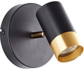 Brilliant - LED Nástěnné bodové svítidlo VIGOLO 1xGU10/5W/230V černá/zlatá G03410/86