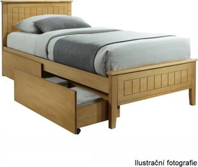 Postel 90x200, dub, MIDEA Kondela 0000252402