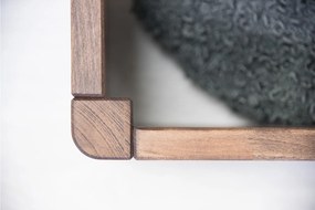 DOMESTAV s.r.o. Postel DREAMBOX-dřevěné čelo, čelní výklop 80/90x200 Materiál: Buk cink, Barevne provedení: Moření, Specifikace: 80x200