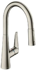 Hansgrohe Talis M51 - Dřezová baterie M5116-H200 s výsuvnou sprškou, sBOX, vzhled nerezu 73851800