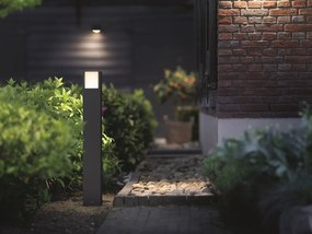 LED Venkovní sloupkové svítidlo Philips Arbour 16463/93/16 antracitové velké, 2700K