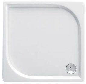 A-Interiéry Akrylátová sprchová vanička nízká - čtverec Curych 042B (80x80x5,5 cm) - curych042b