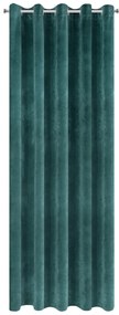 ZATEMŇOVACÍ ZÁVĚS NA KROUŽCÍCH VILLA 140X250 CM TMAVĚTYRKYSOVÁ