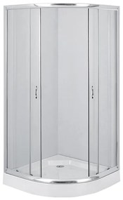 A-Interiéry Sprchový kout - čtvrtkruh Florencie 051K (90x90x185 | R 55 cm | Transparent) - florencie_051k
